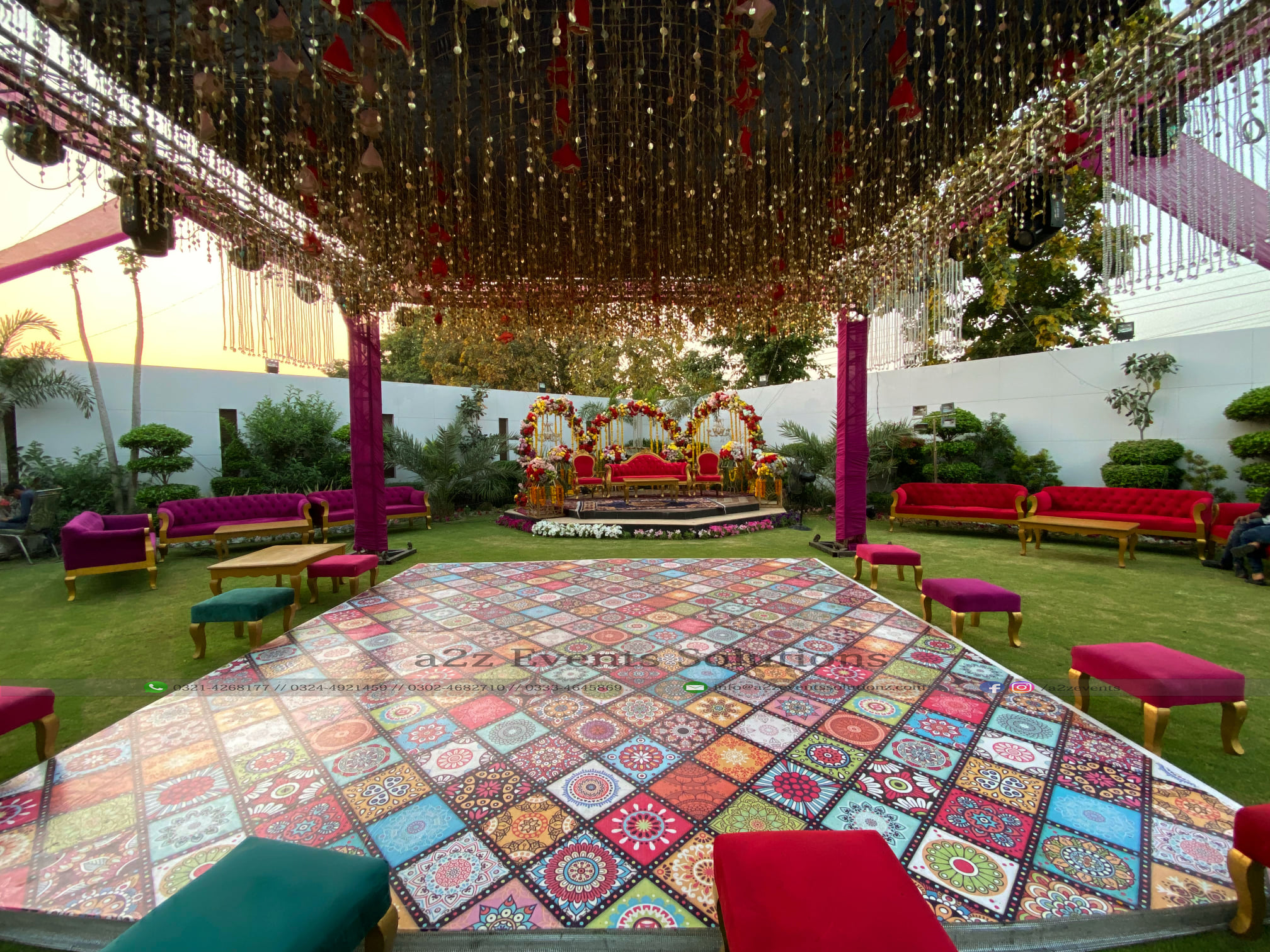 Thematic Mehndi Setup - A2z Events Solutions