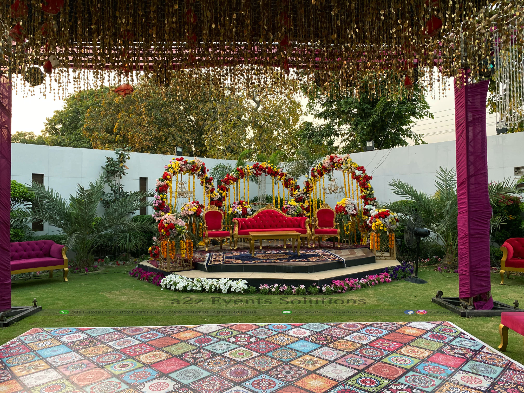 Thematic Mehndi Setup - A2z Events Solutions