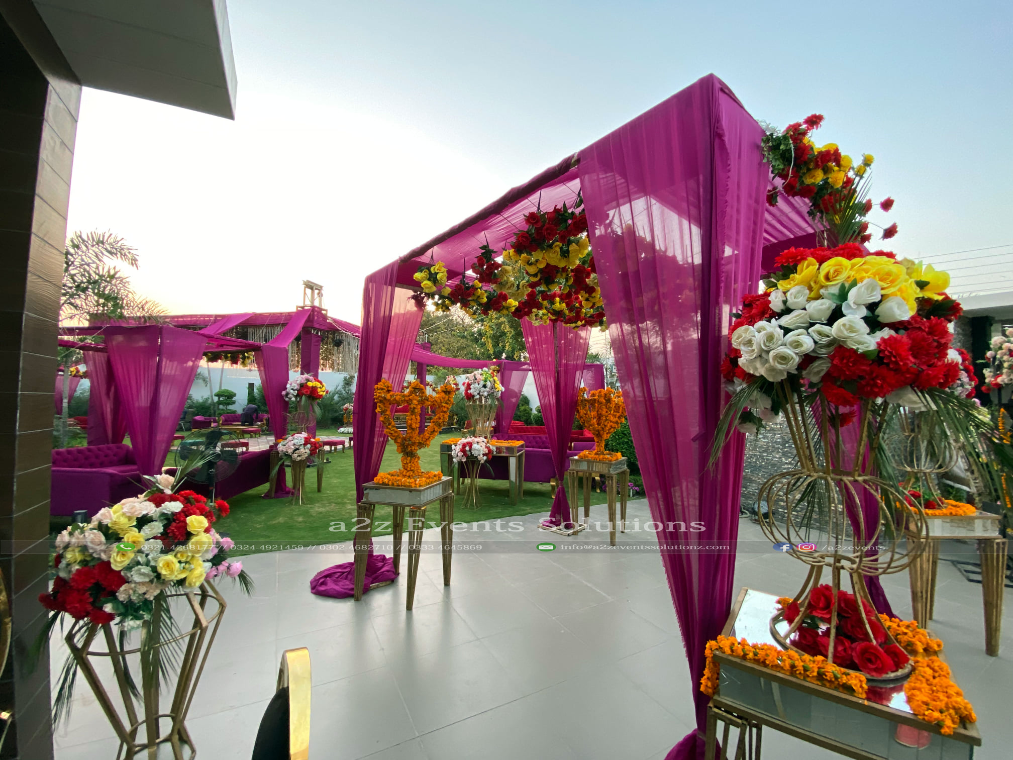 Thematic Mehndi Setup - A2z Events Solutions