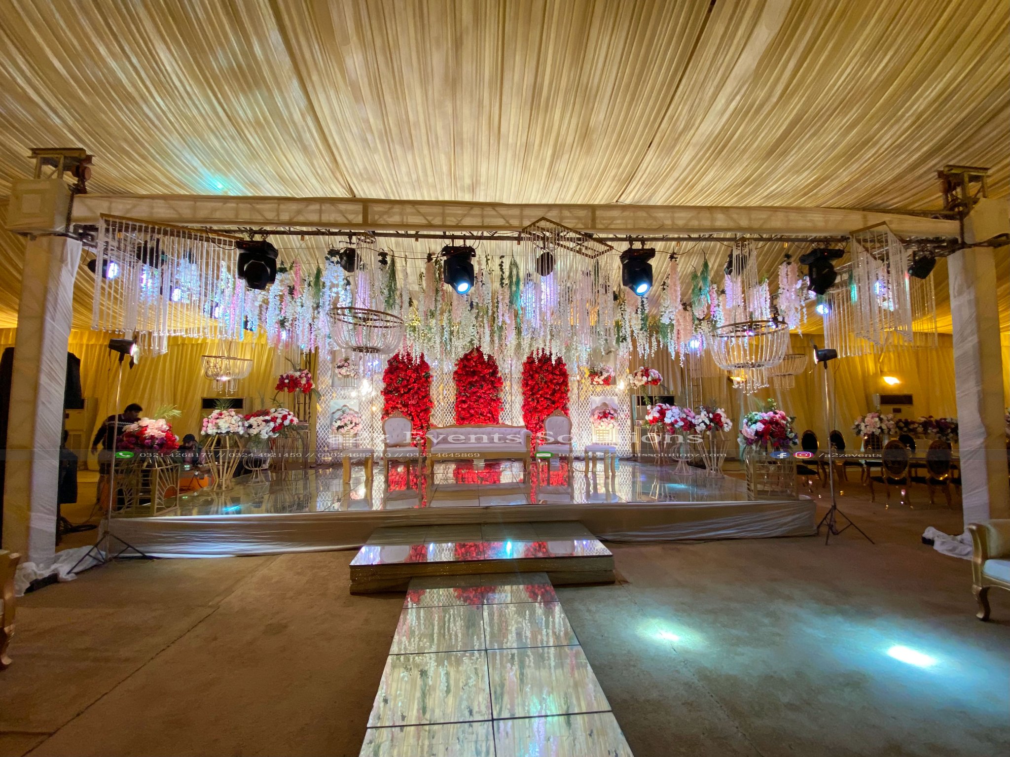 Executive Floral Wedding Stages - A2z Events Solutions