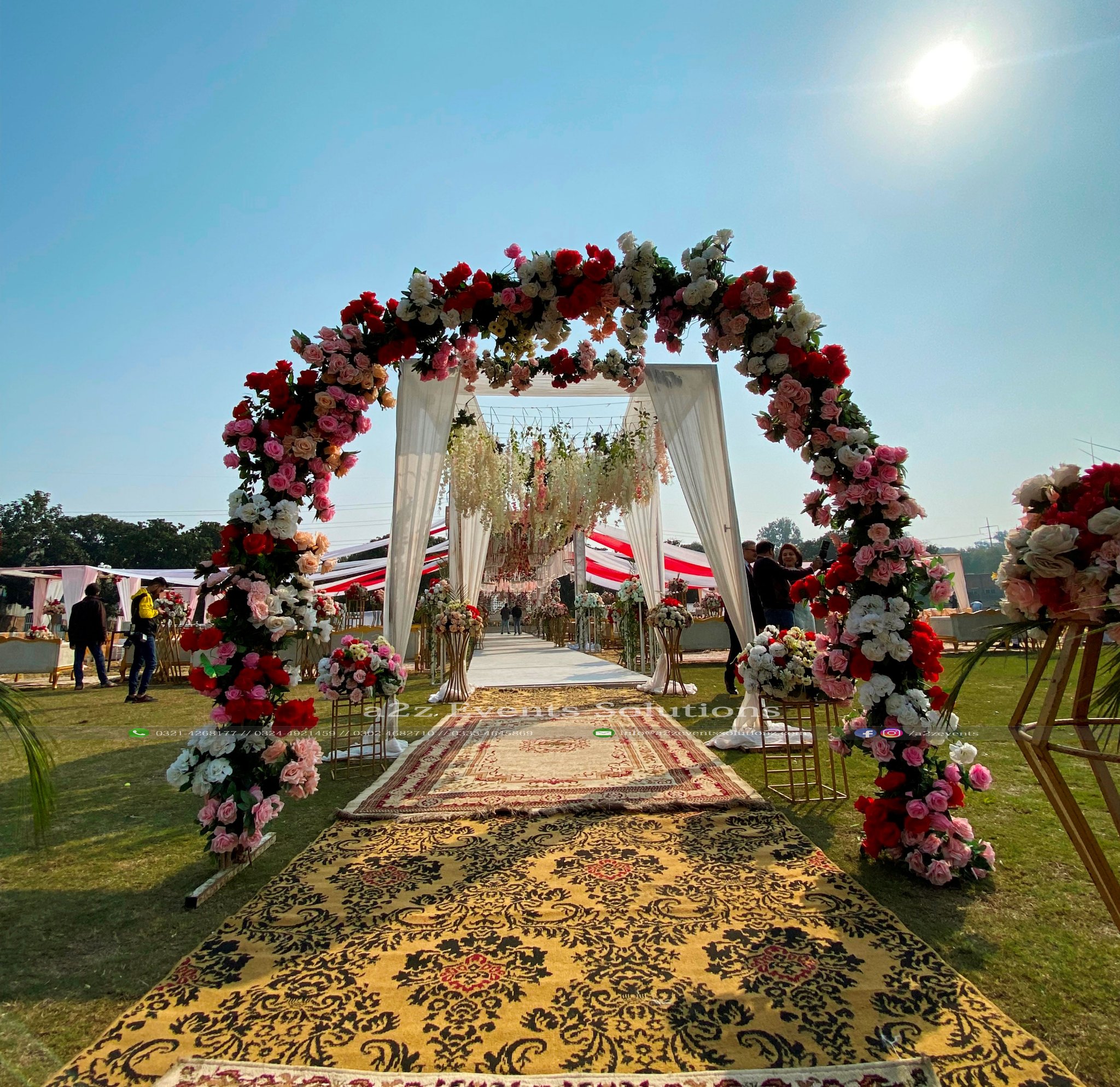 Outdoor Day Time Barat Setup - A2z Events Solutions