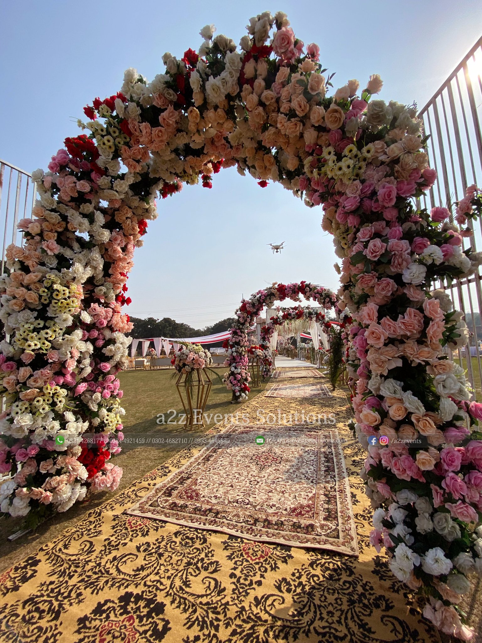 Outdoor Day Time Barat Setup - A2z Events Solutions