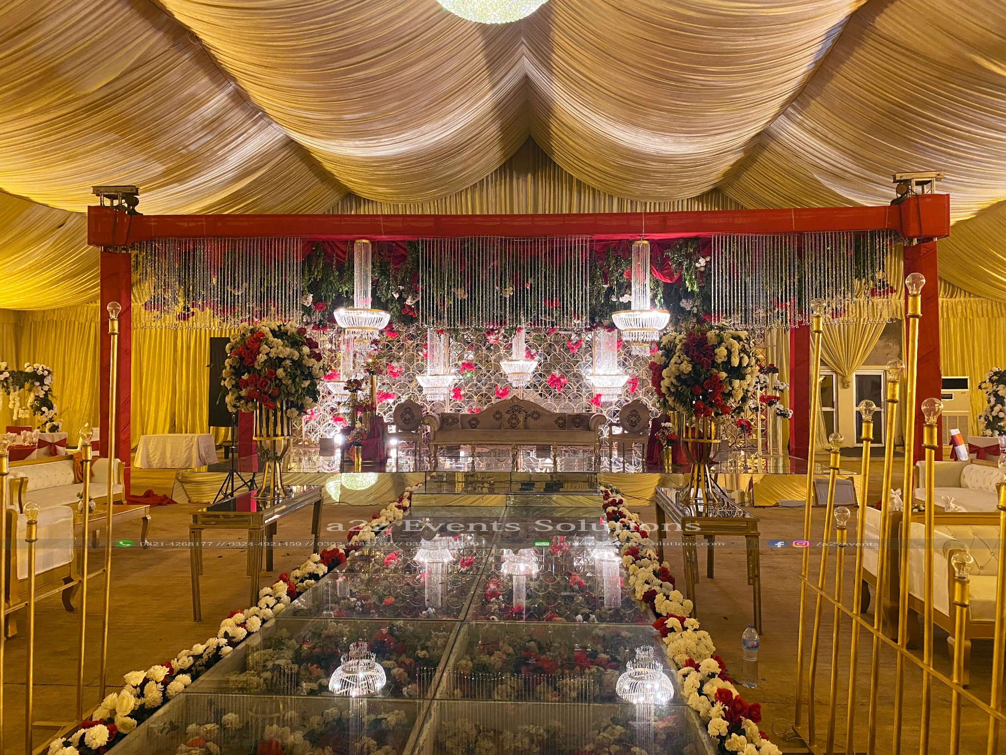 Executive Floral Wedding Stages - A2z Events Solutions