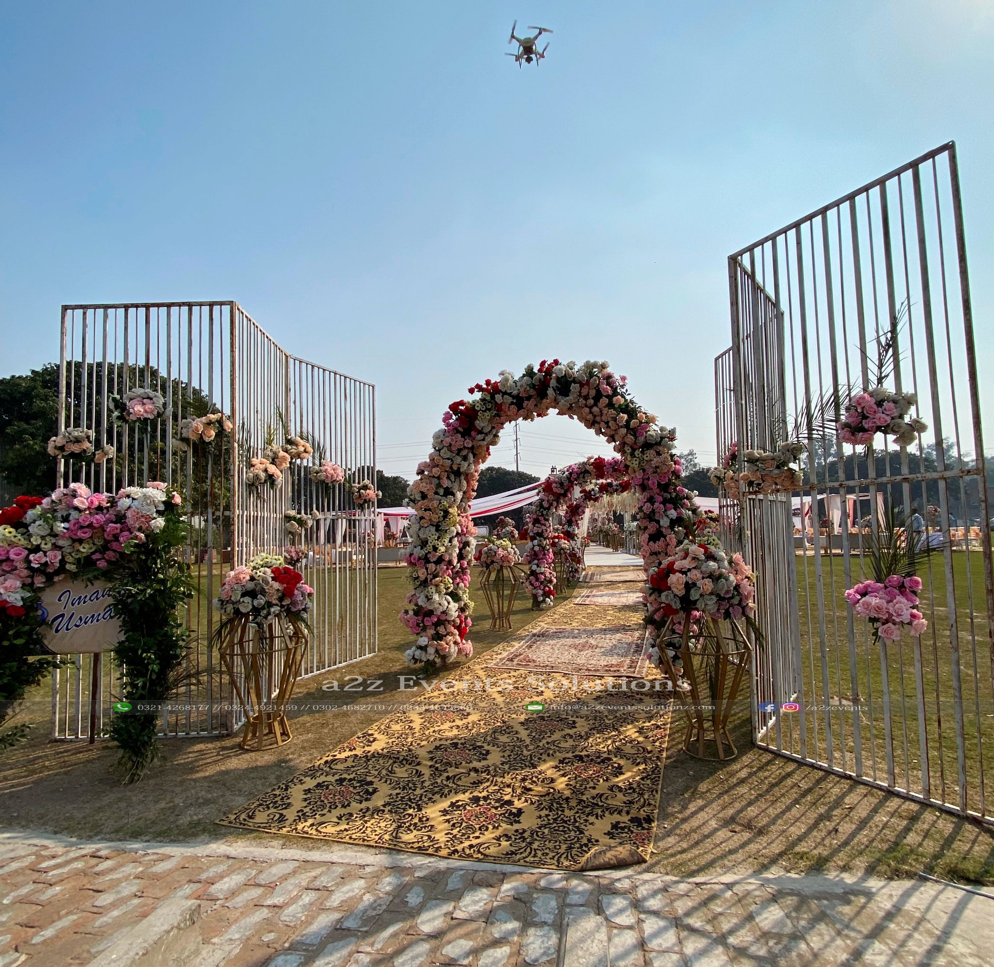 Outdoor Day Time Barat Setup - A2z Events Solutions