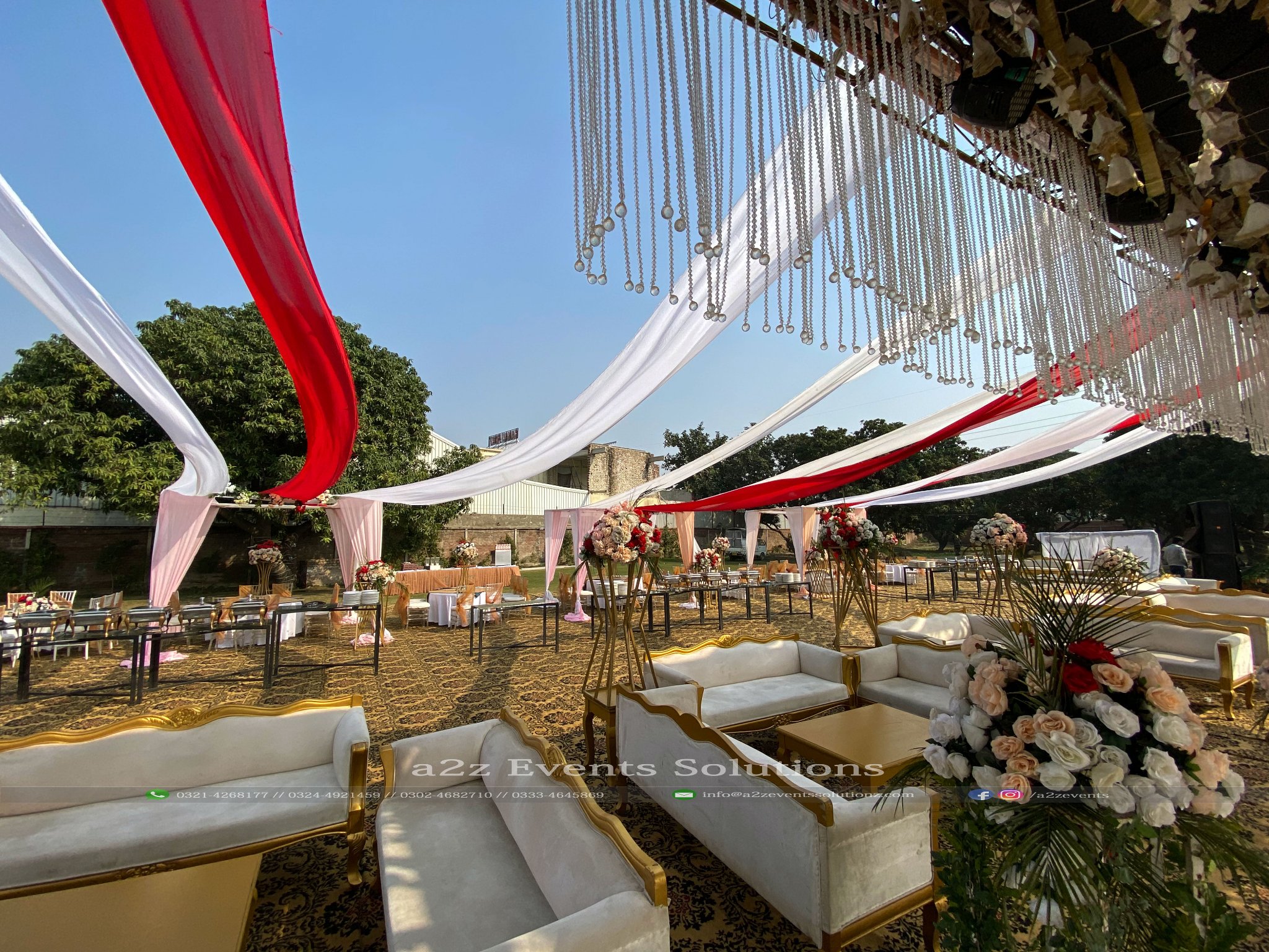 Outdoor Day Time Barat Setup - A2z Events Solutions