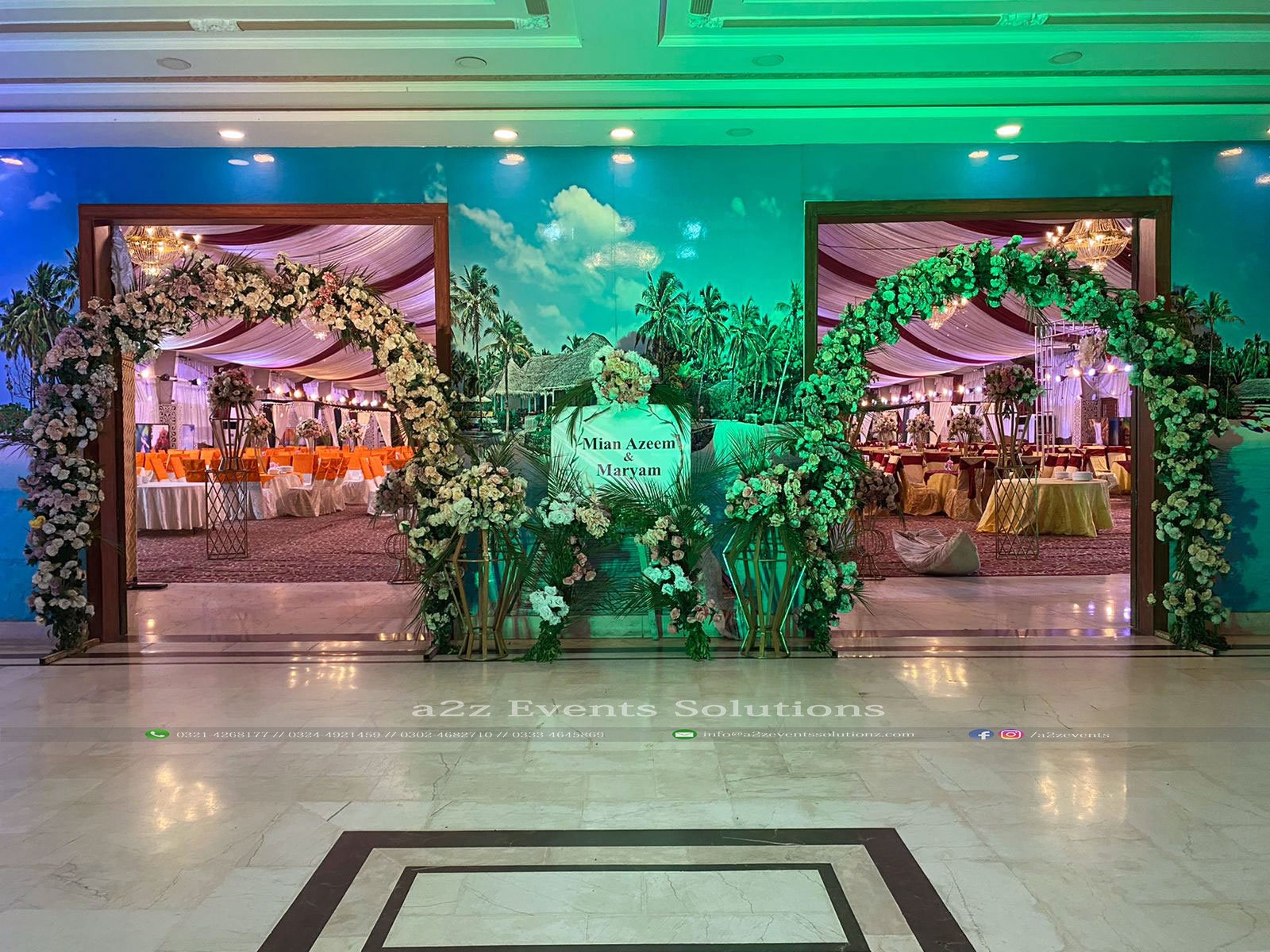 Indoor Western Walima Decor - A2z Events Solutions