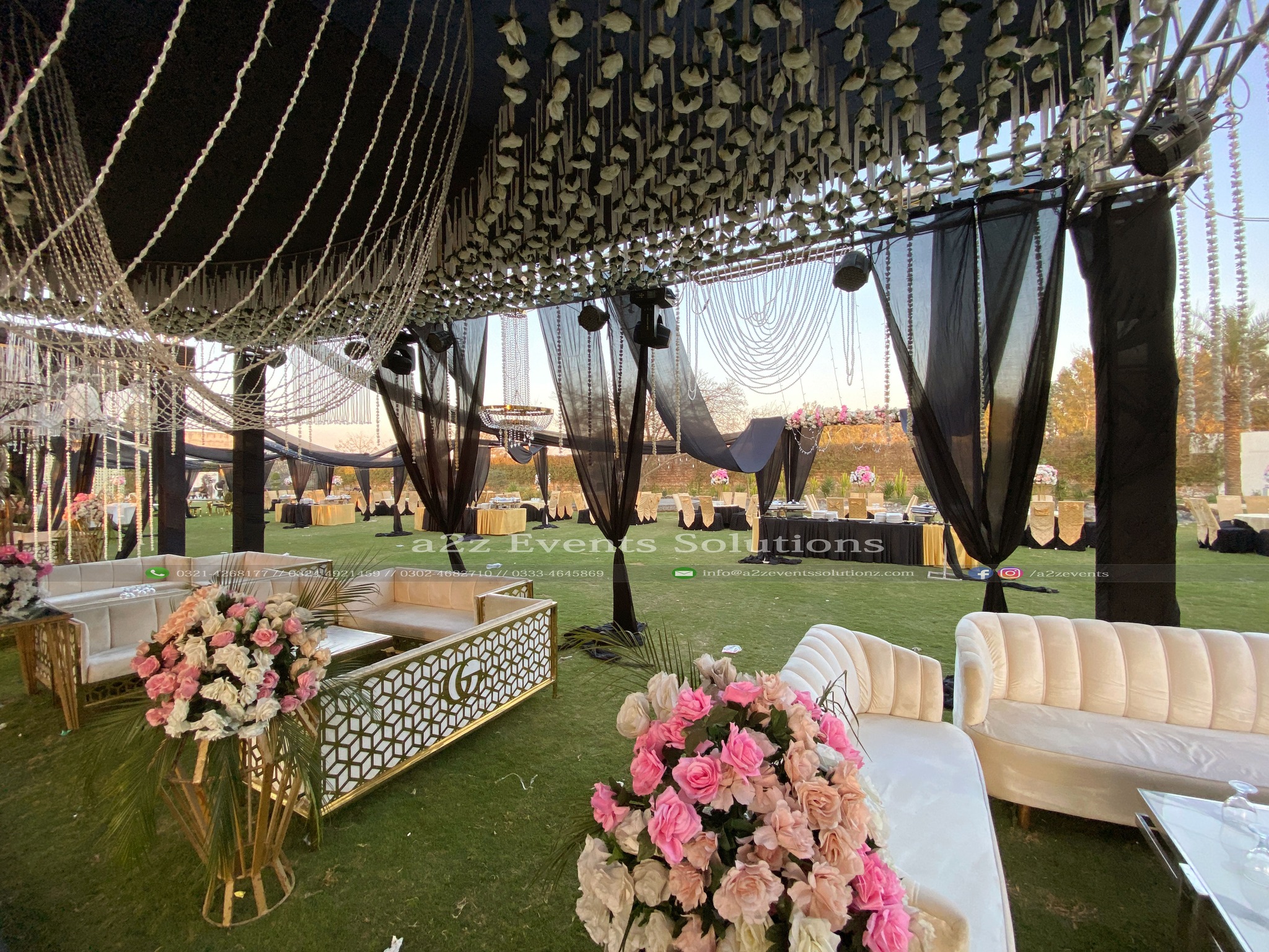 Day Time Wedding Ceremony | Outdoor Event | Open Air Walima Setup - A2z ...