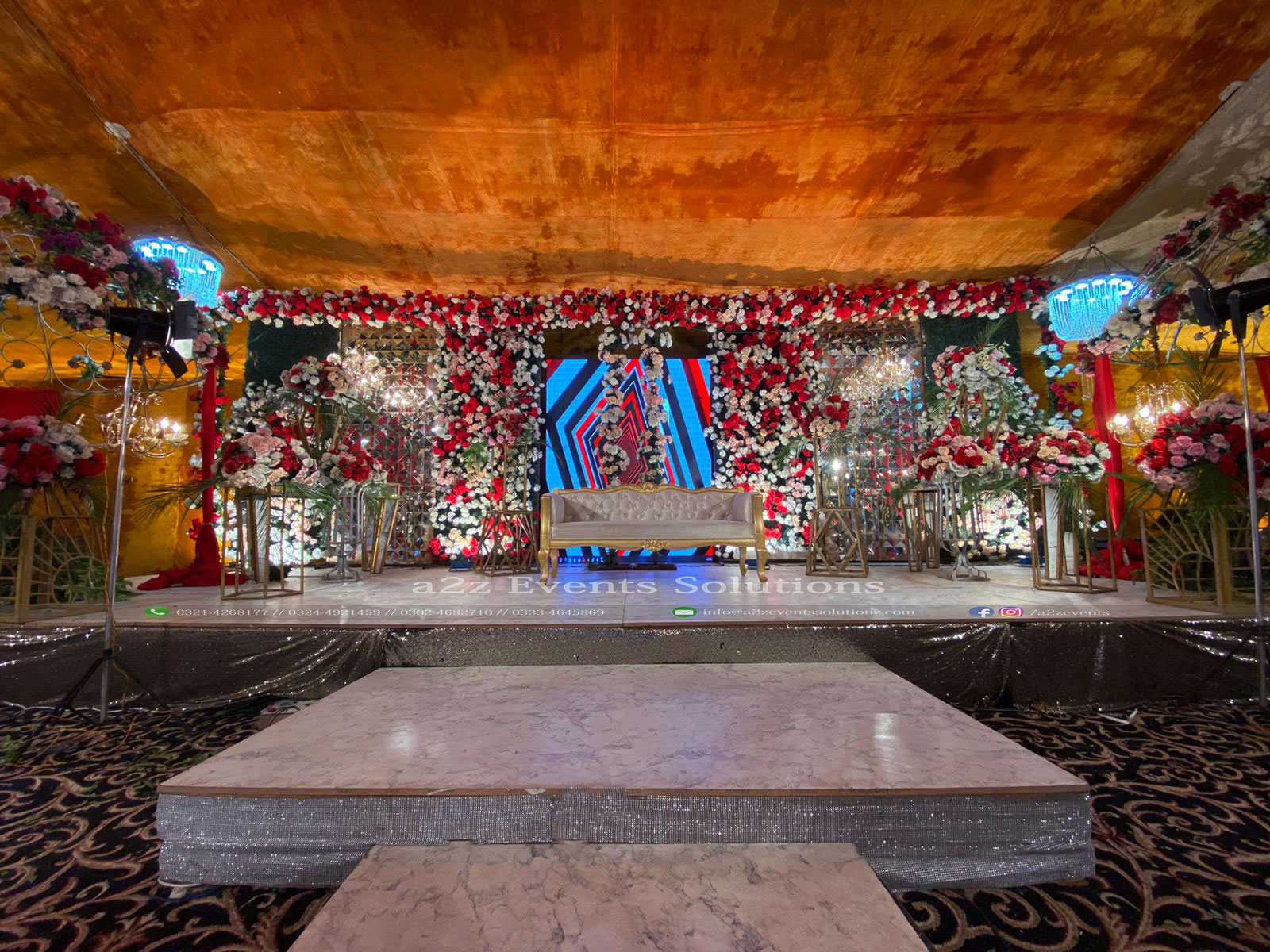 Baraat Ceremony Decorations | Outdoor Wedding | A2z Events Solutions ...